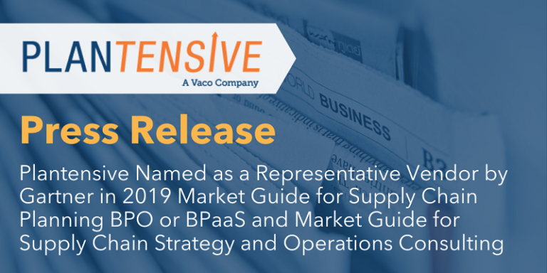 Plantensive Named Representative Vendor by Gartner in 2019 Market Guides.
